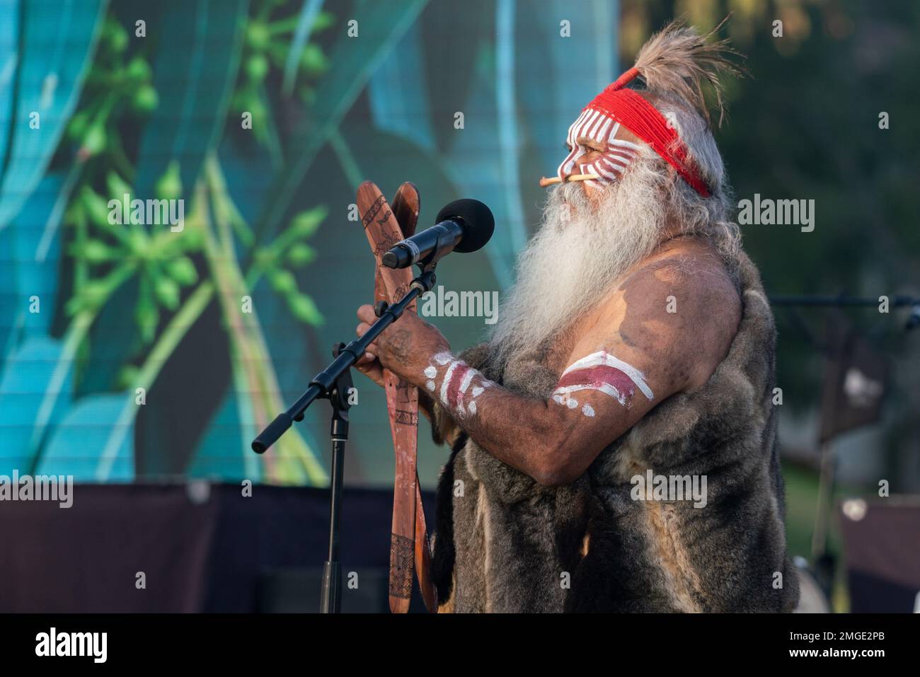 Adelaide, Australia. 26 January 2023. Major Sumner a Ngarrindjeri ...
