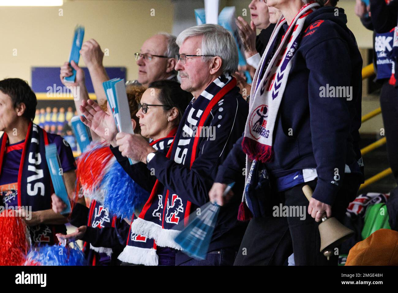 PalaPanini, Modena, Italy, January 25, 2023, Supporters of SVG at ...