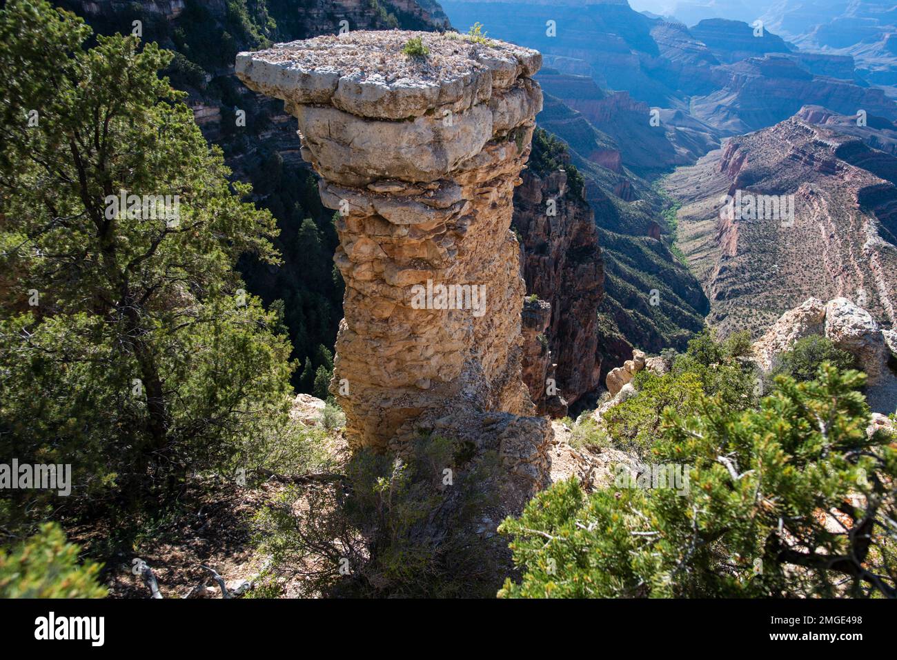 Scenic view of Grand Canyon. Overlook panoramic view National Park in ...