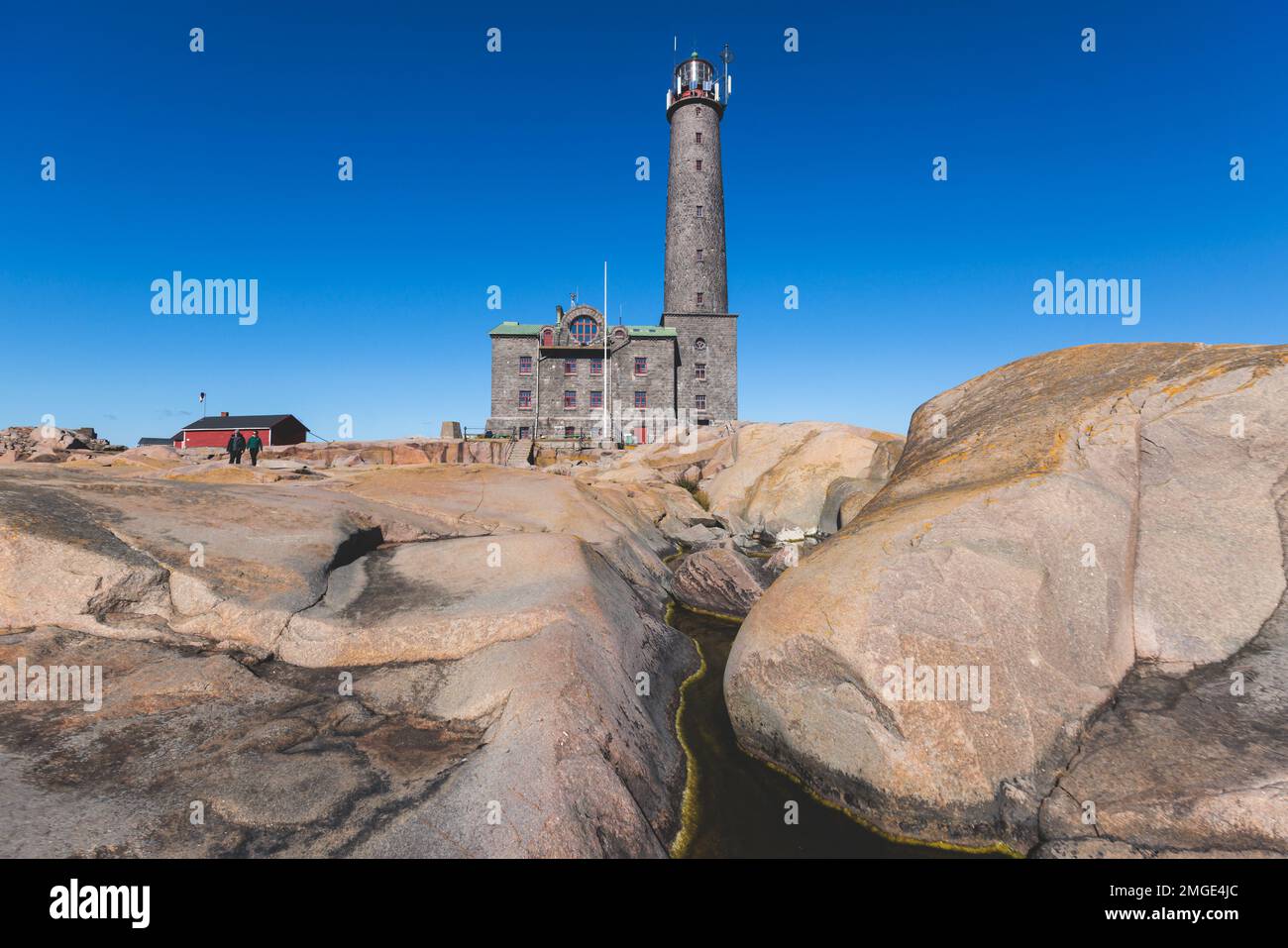 Bengtskär Lighthouse, view of Bengtskar island in Archipelago Sea ...