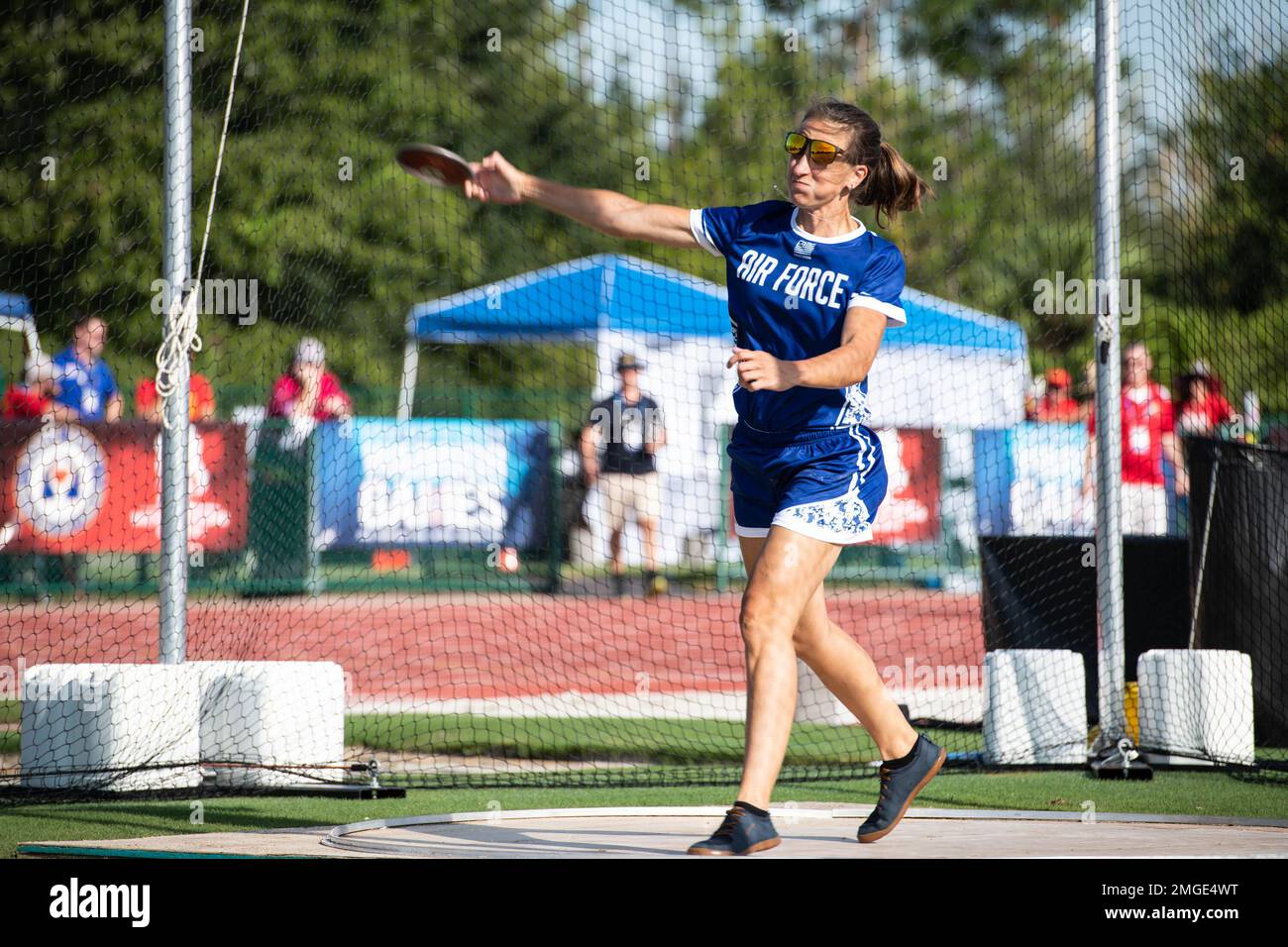 Retired U.S. Air Force Capt. Heather Wright, Team Air Force, competes ...
