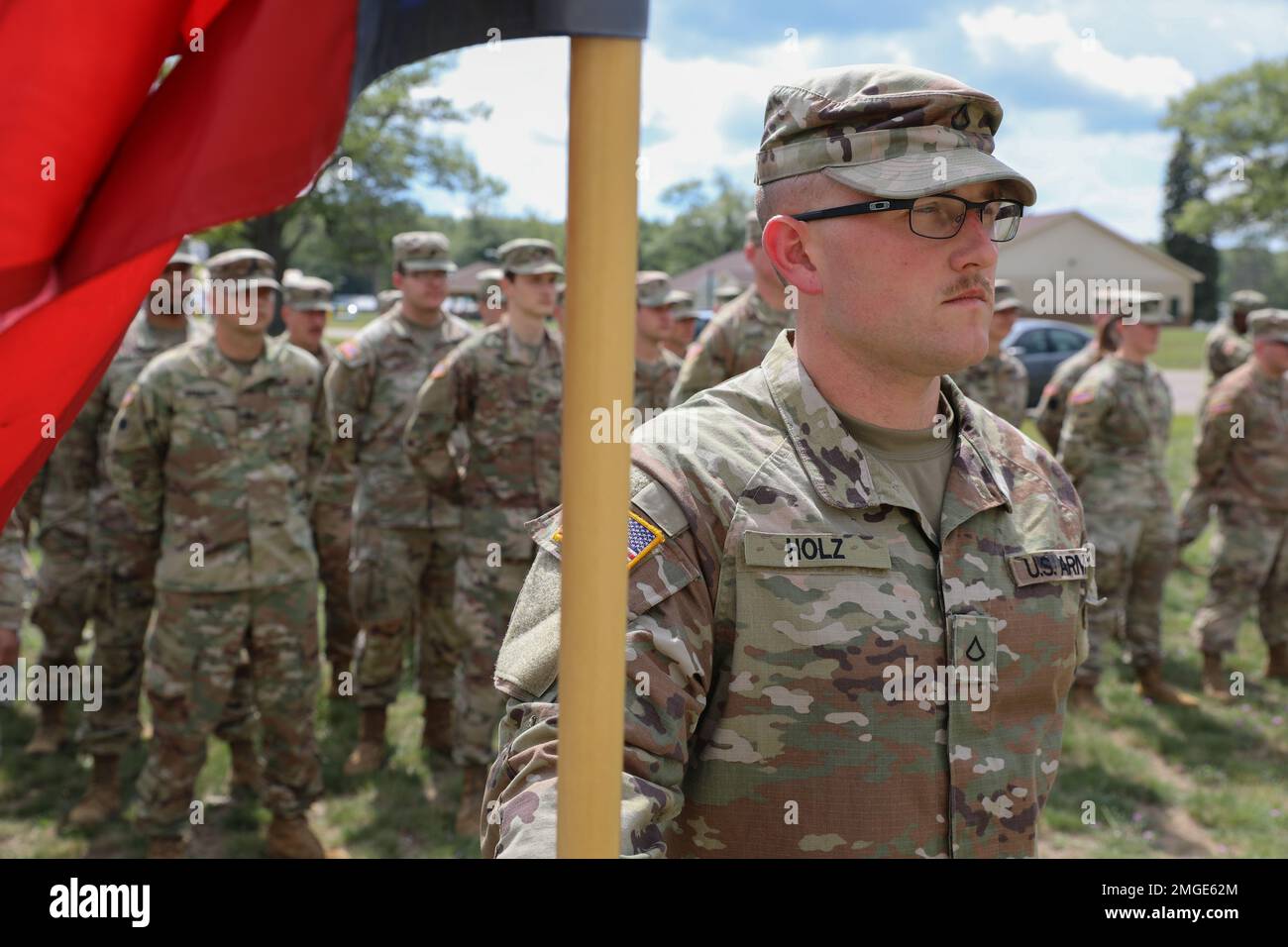 U.S. Army Pfc. Tyler Holz, a calvary scout assigned to the 37th ...