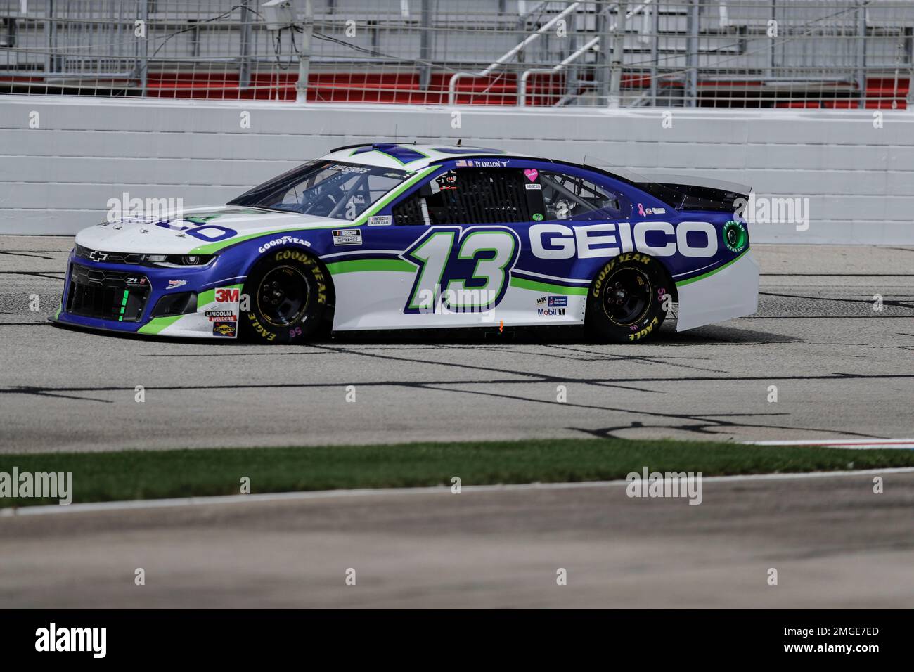 Ty Dillon (13) drives during a NASCAR Cup Series auto race at Atlanta ...