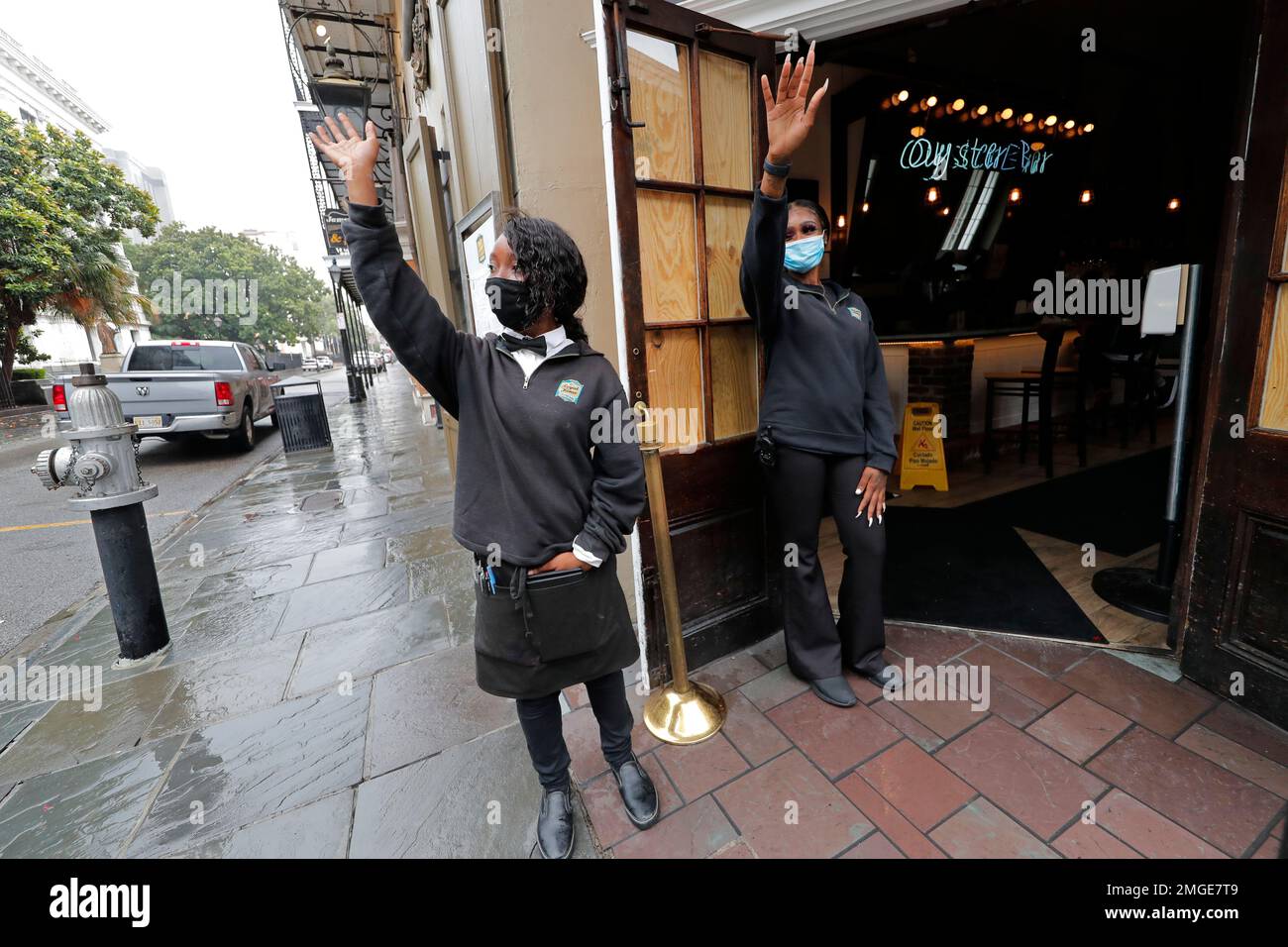 Destiny Patterson, left, and Jasmine Baquet, employees of the Royal ...