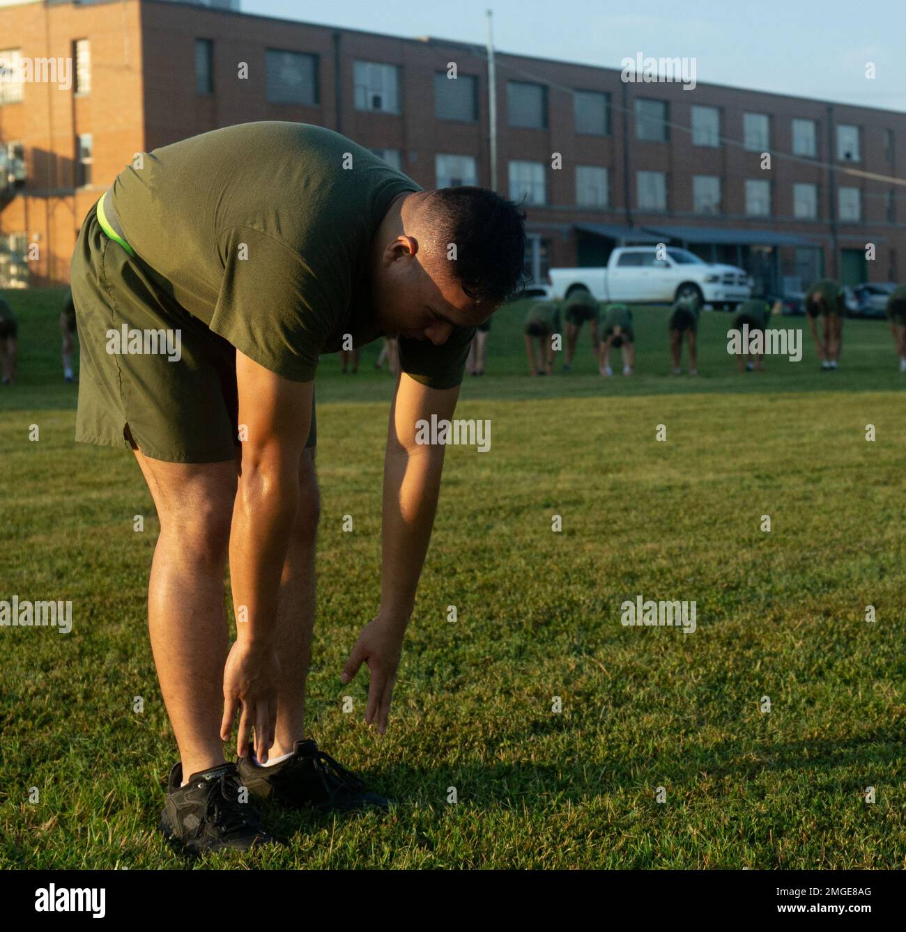 U.S. Marine Corps Pfc. Brandon Eisma, a combat graphics specialist ...