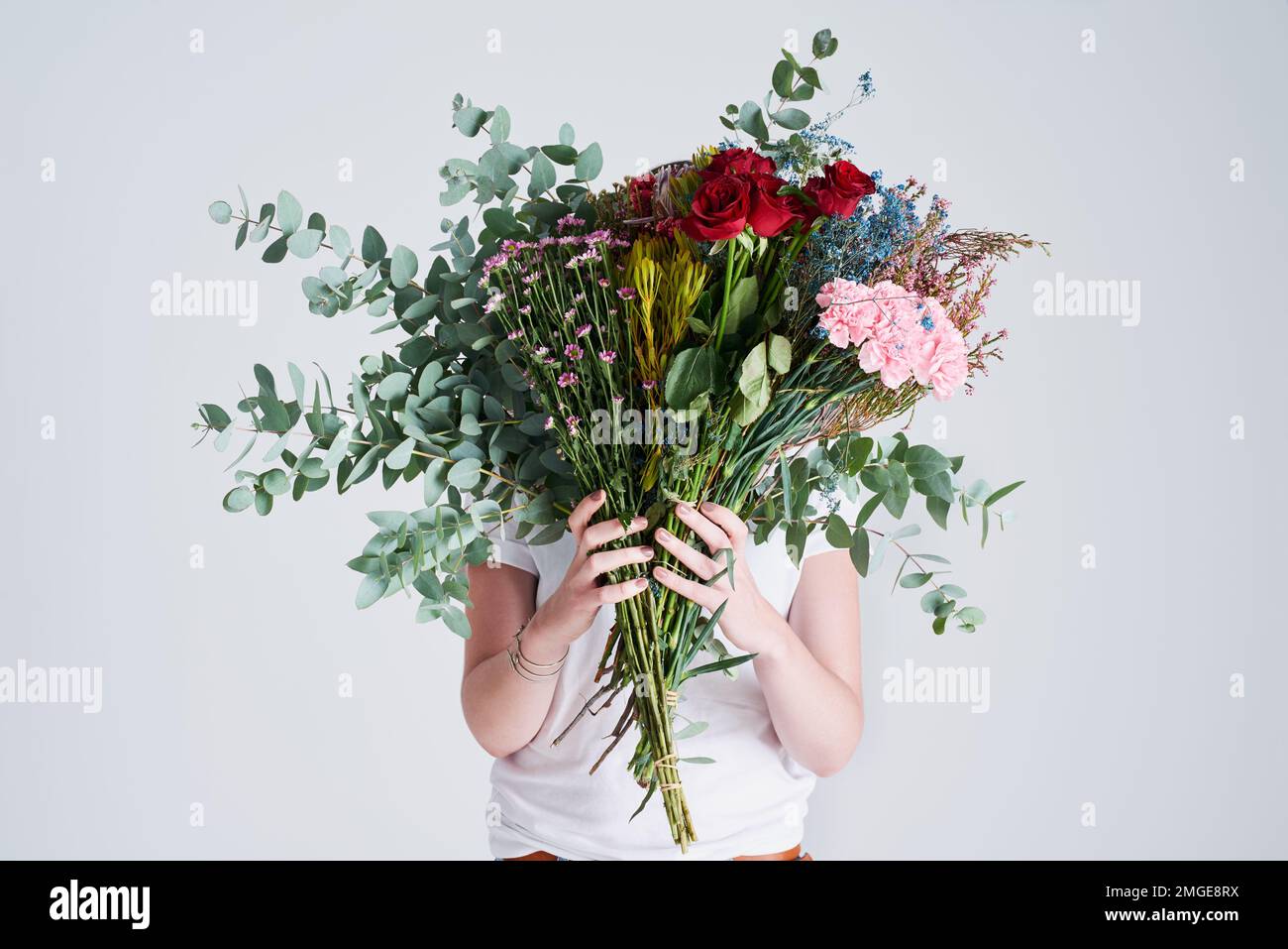 Every flower is a soul blossoming in nature. Studio shot of an ...