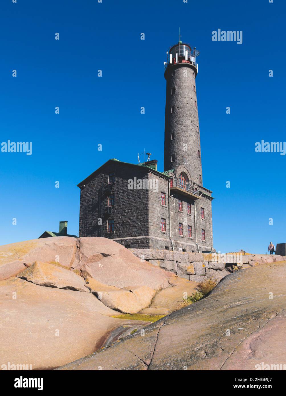 Bengtskär Lighthouse, view of Bengtskar island in Archipelago Sea ...