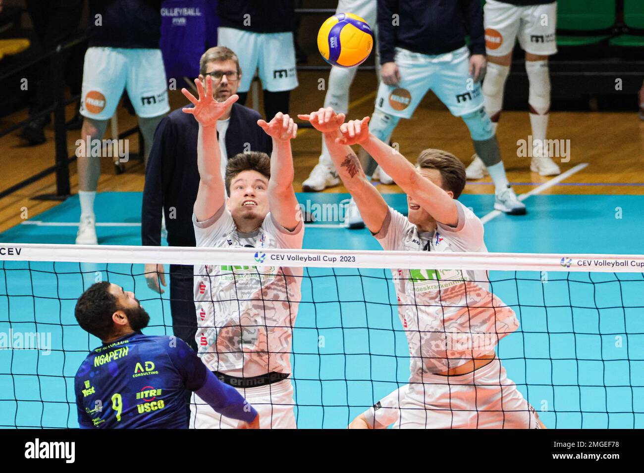 PalaPanini, Modena, Italy, January 25, 2023, Lukas Maase (SVG Luneburg ...