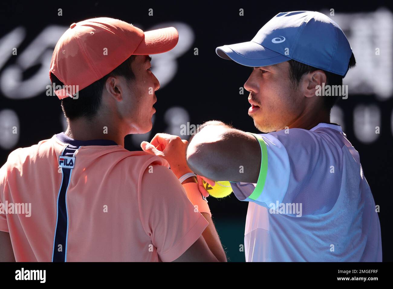 Melbourne, Australia. 26th Jan, 2023. Ricky Hijikata and Jason Kubler ...