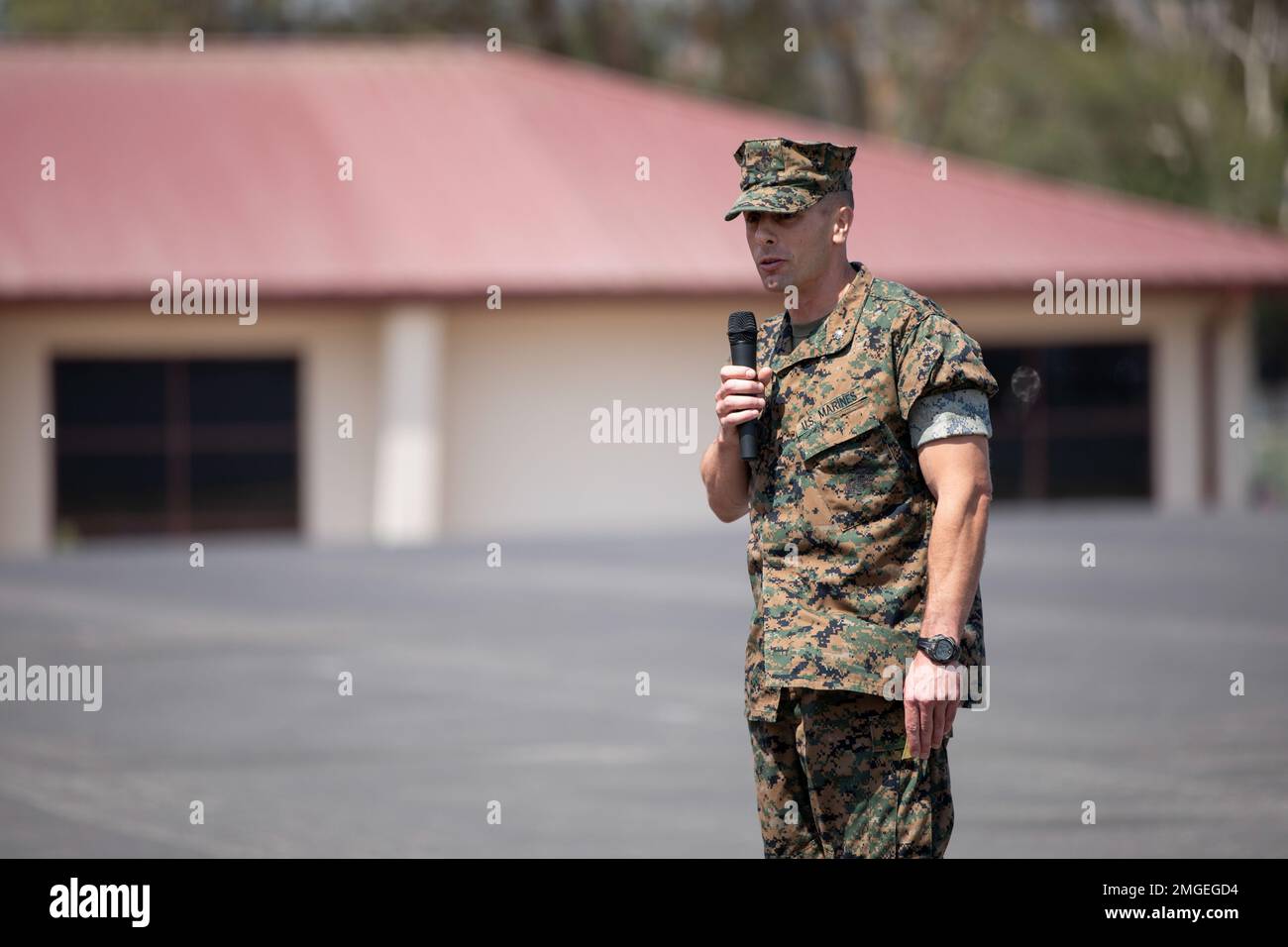 U.S. Marine Corps Lt. Col. Nicholas Freeman, commanding officer of 1st ...