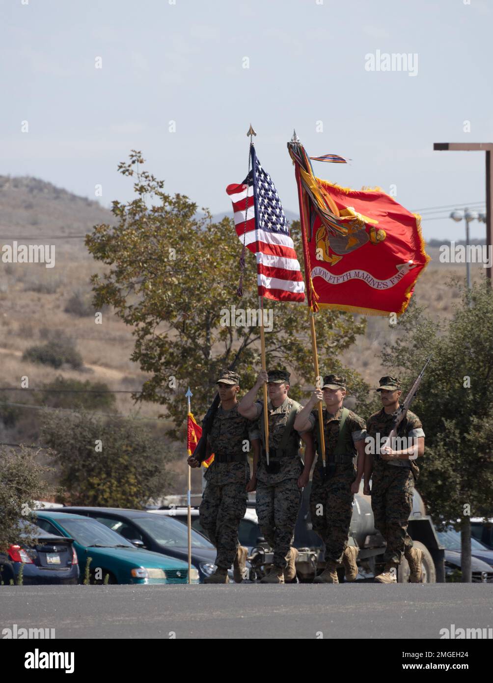 U.S. Marines with the 1st Battalion, 5th Marines, 1st Marine Division ...