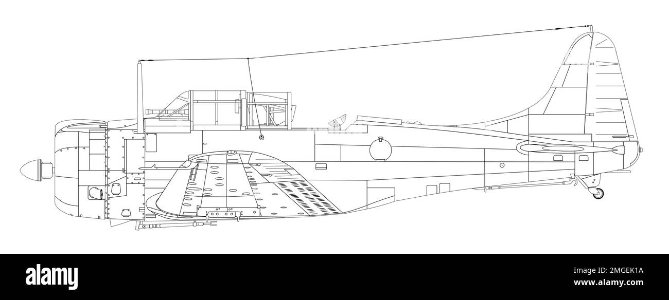 Douglas SBD-1 Dauntless Stock Photo - Alamy