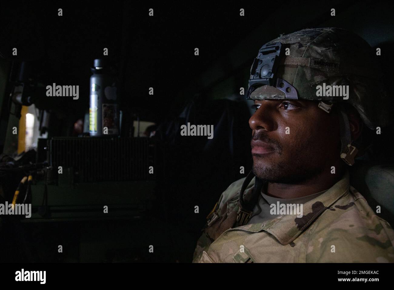U.S. Army Sgt. Corey Harrity, a Soldier attached to 1st Battalion, 1st ...