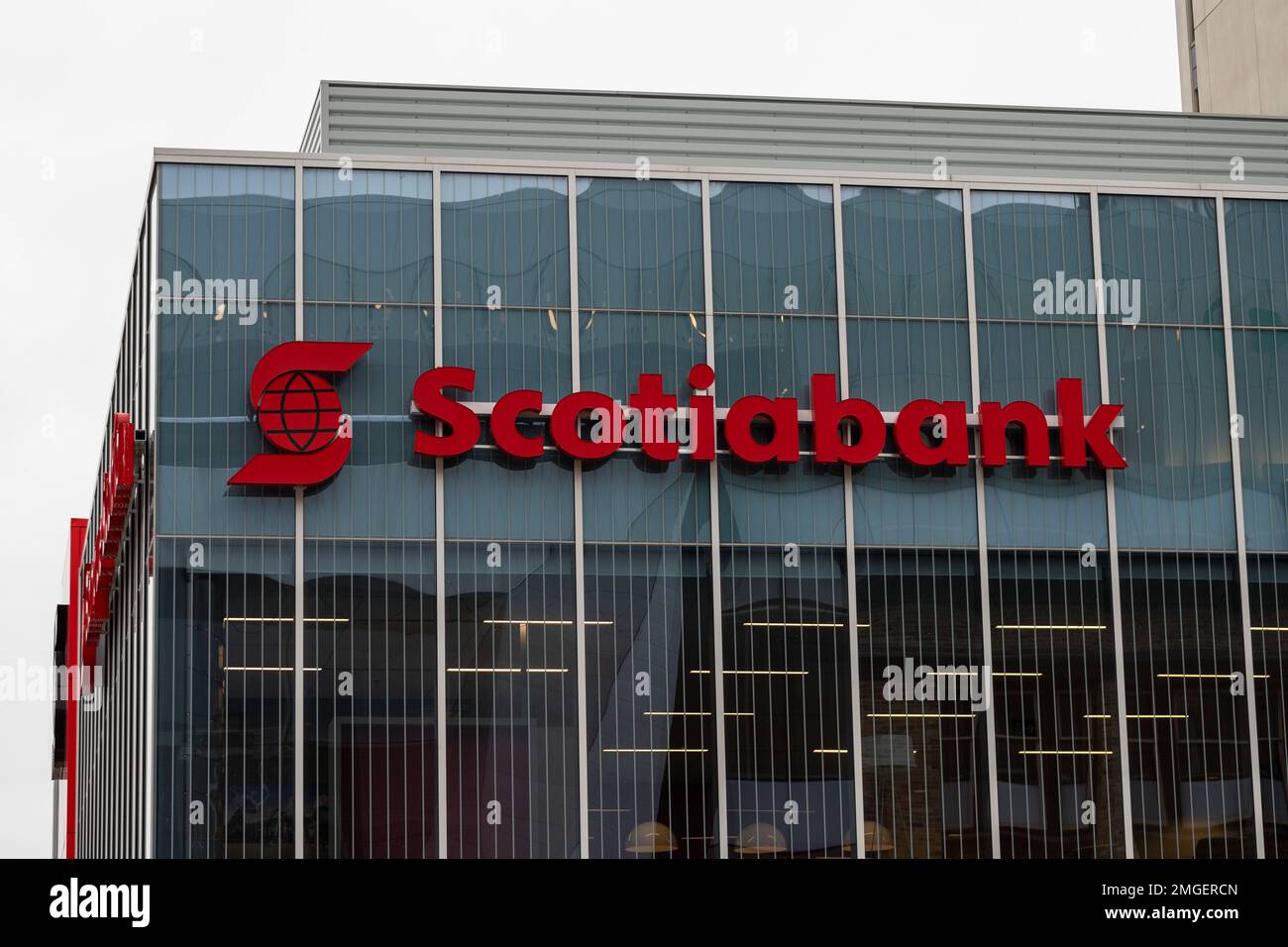 Ottawa, Canada - January 23, 2023: Scotiabank bank in downtown of ...