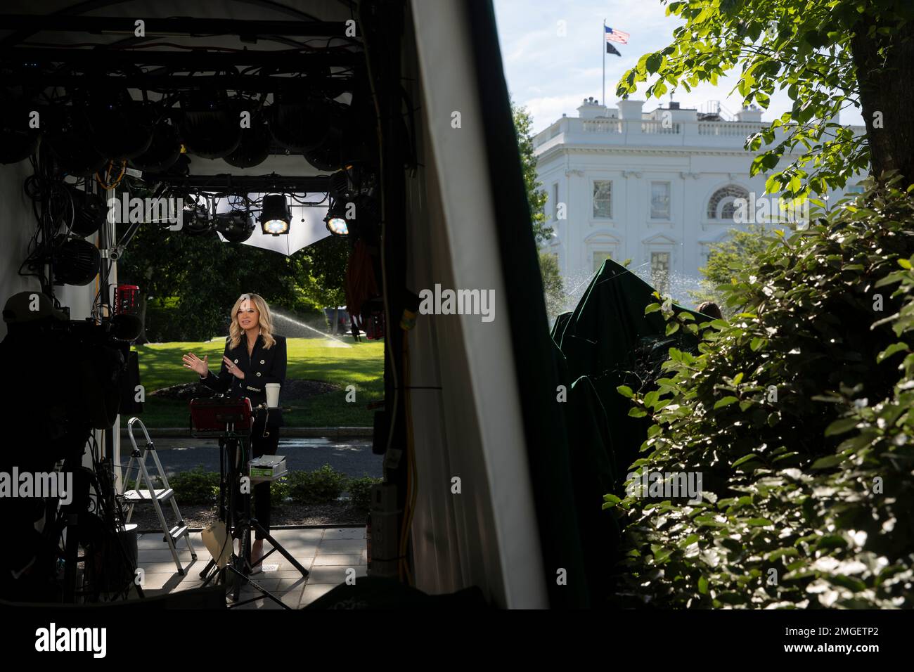 White House press secretary Kayleigh McEnany speaks during a television ...