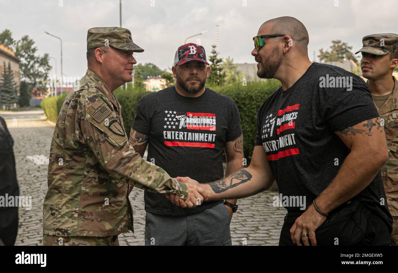 U.S. Army Lt. Col. John Hatley, commander of the Headquarters and ...