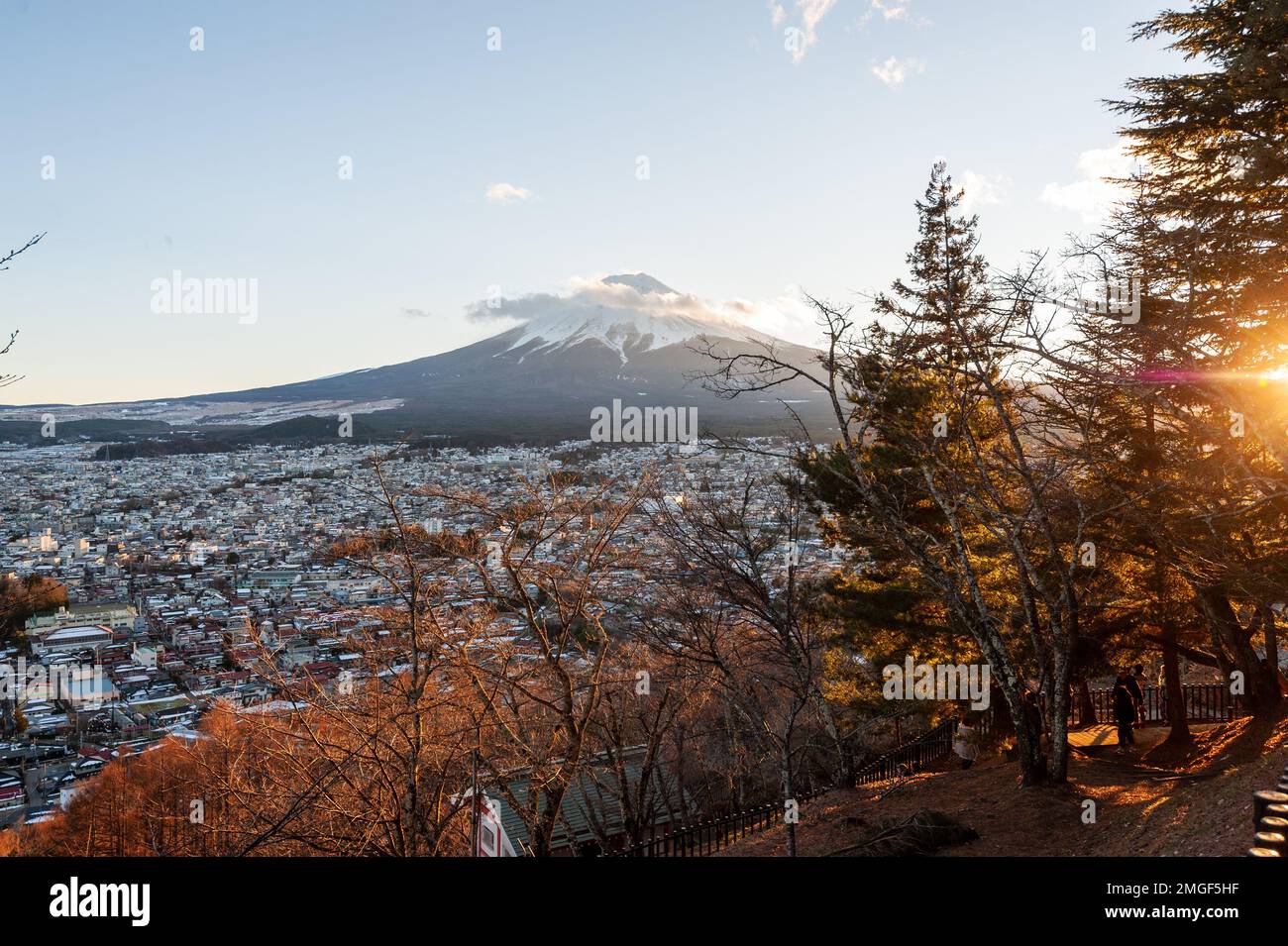 Shimoyoshida, Japan - December 27, 2019. Exterior of mount fuji a seen ...