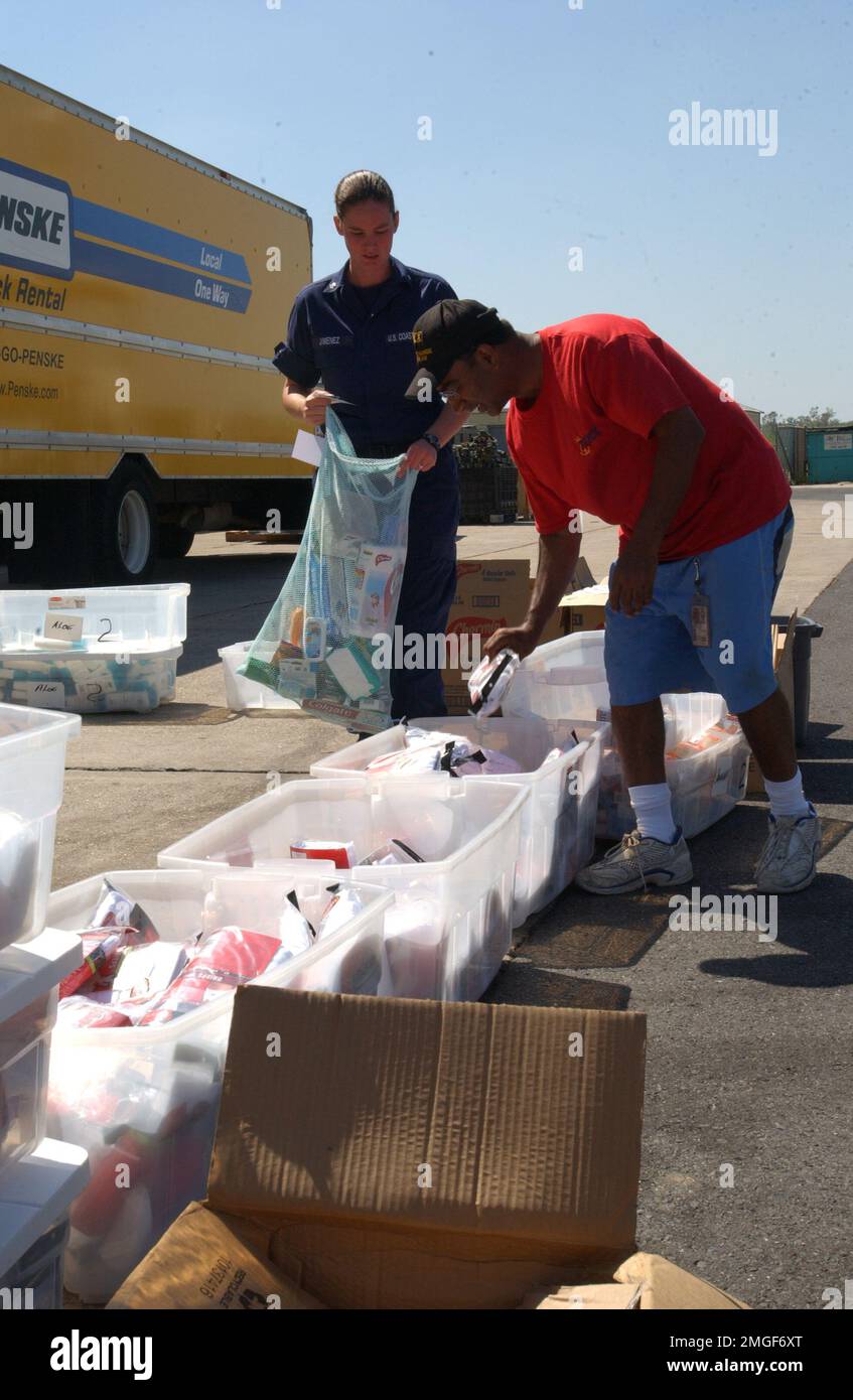 Coast Guard Relief Assistance - 26-HK-292-12. Hurricane Katrina Stock ...