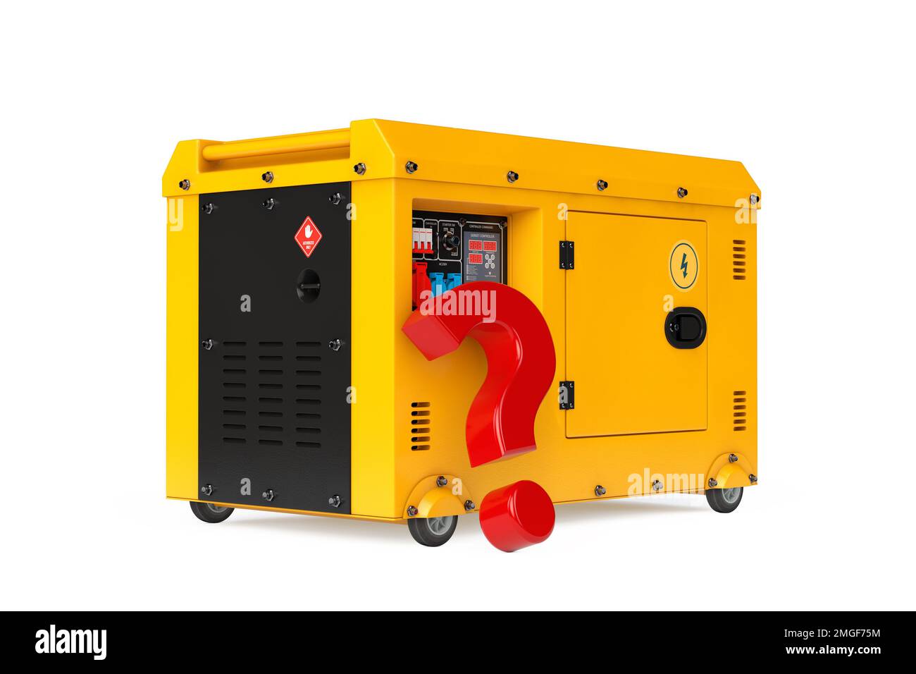 Auxiliary diesel generator for emergency electric power Cut Out Stock ...