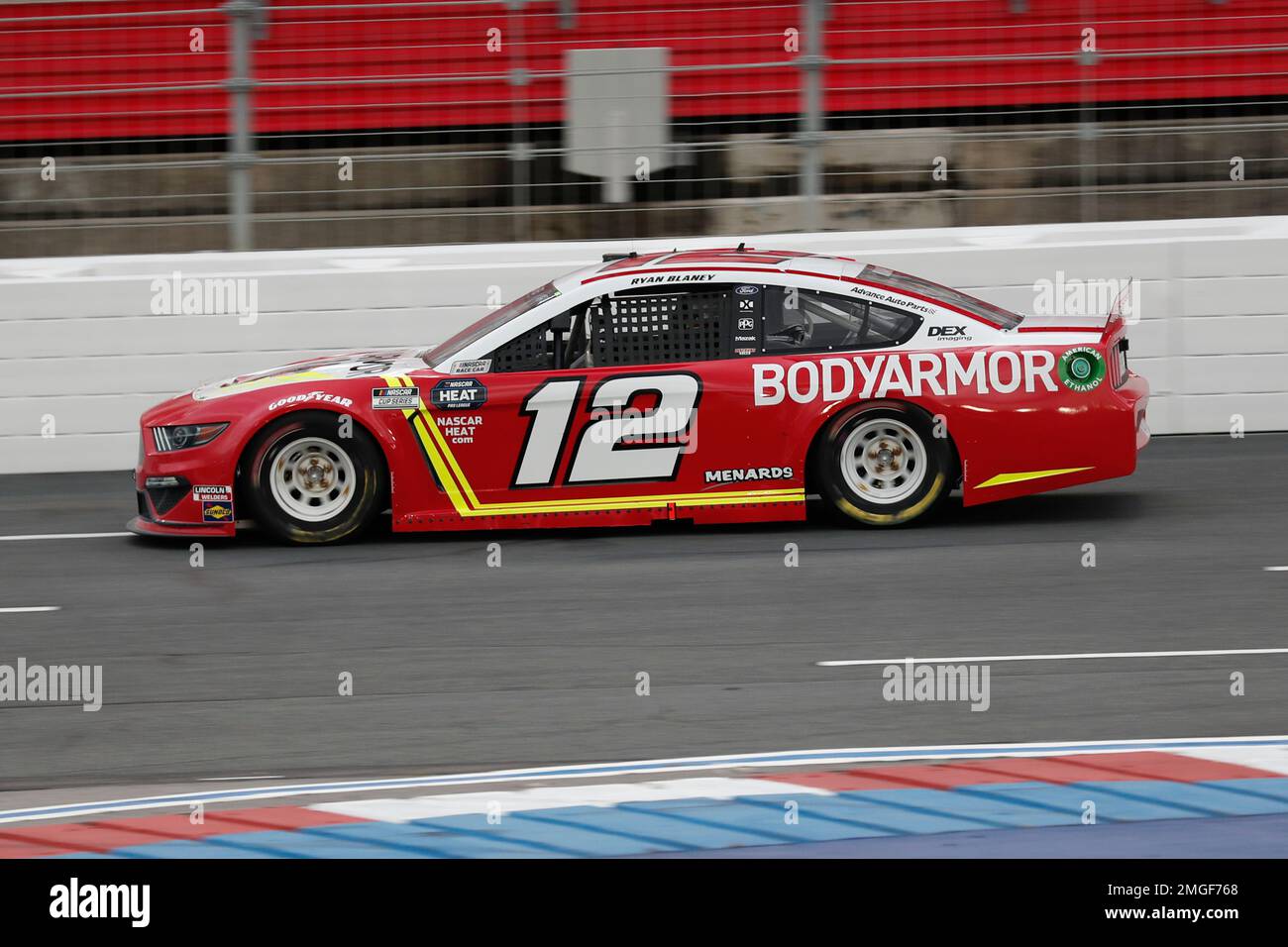 Ryan Blaney drives during a NASCAR Cup Series auto race at Charlotte ...