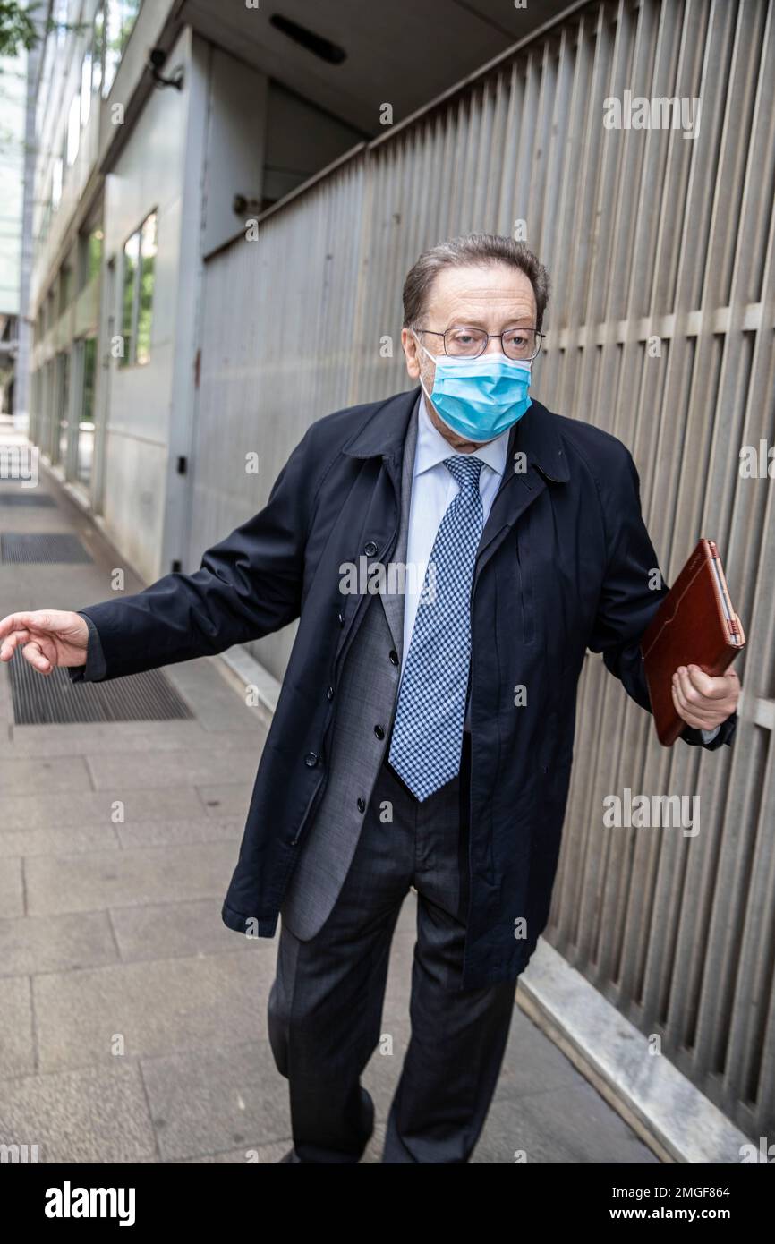 Riccardo De Corato arrives at the Lombardy Region headquarter, in Milan ...