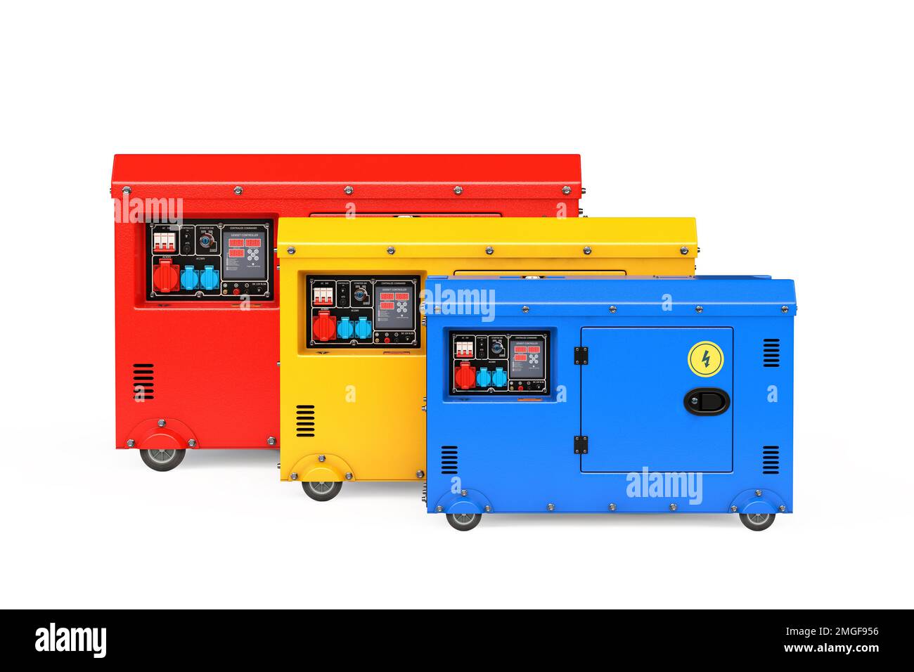 Auxiliary diesel generator for emergency electric power Cut Out Stock ...