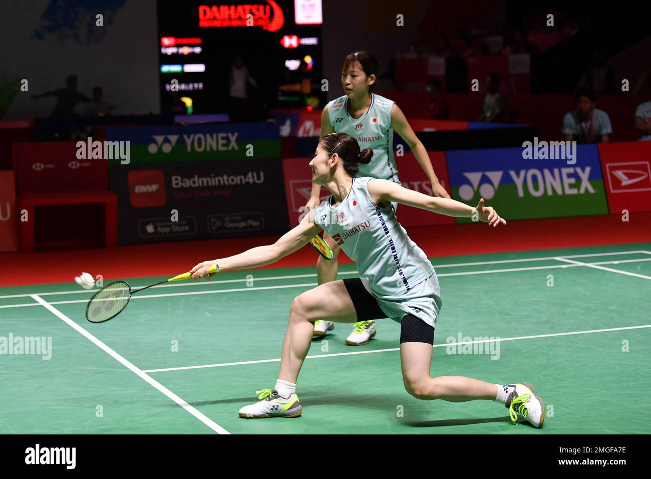 Jakarta, Indonesia. 26th Jan, 2023. Matsuyama Nami/Shida Chiharu (front ...
