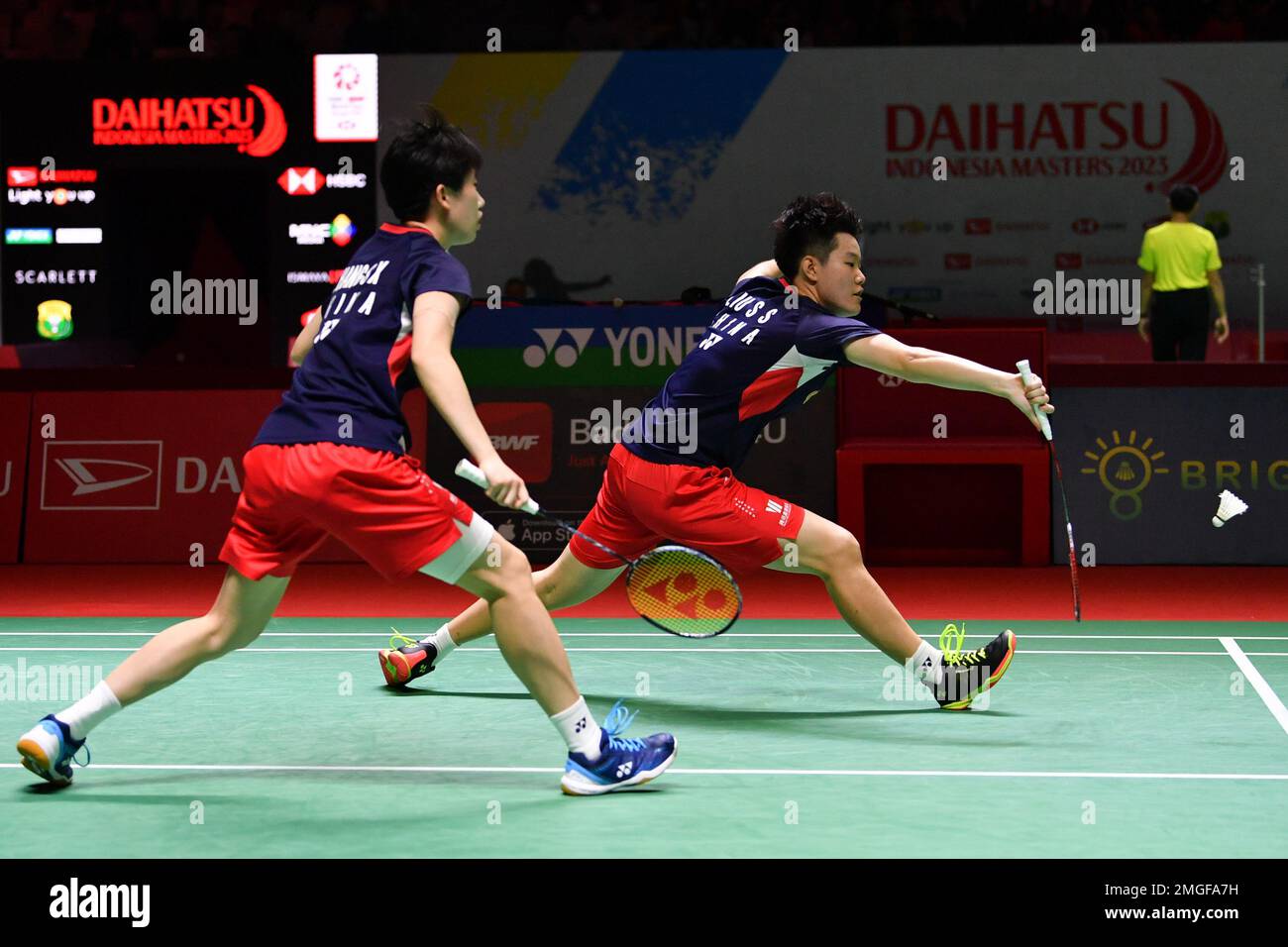 Jakarta, Indonesia. 26th Jan, 2023. Liu Shengshu (R)/Zhang Shuxian of ...