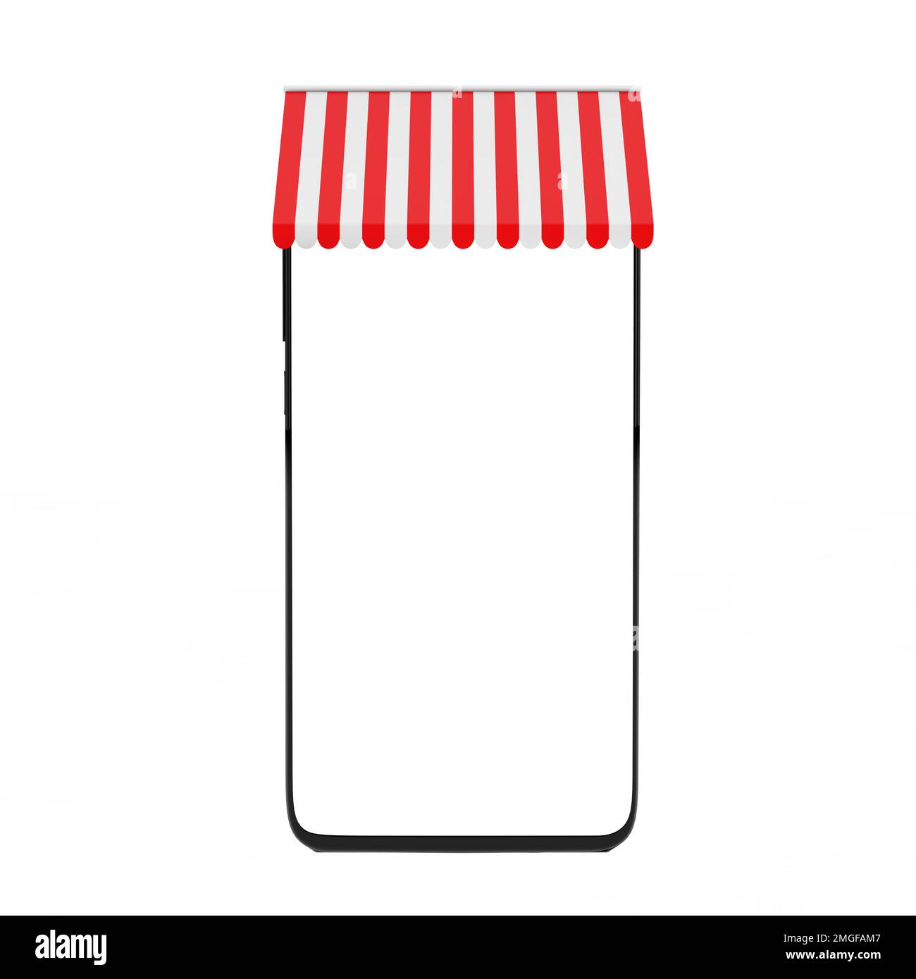 Striped Commercial Canopy Awning Element for Poster, Banner and ...