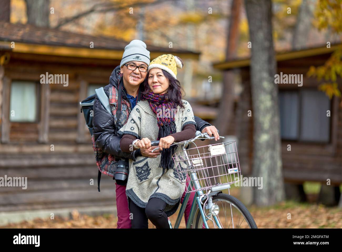 Two lovers enjoy a holiday ride on the prairie Stock Photo - Alamy