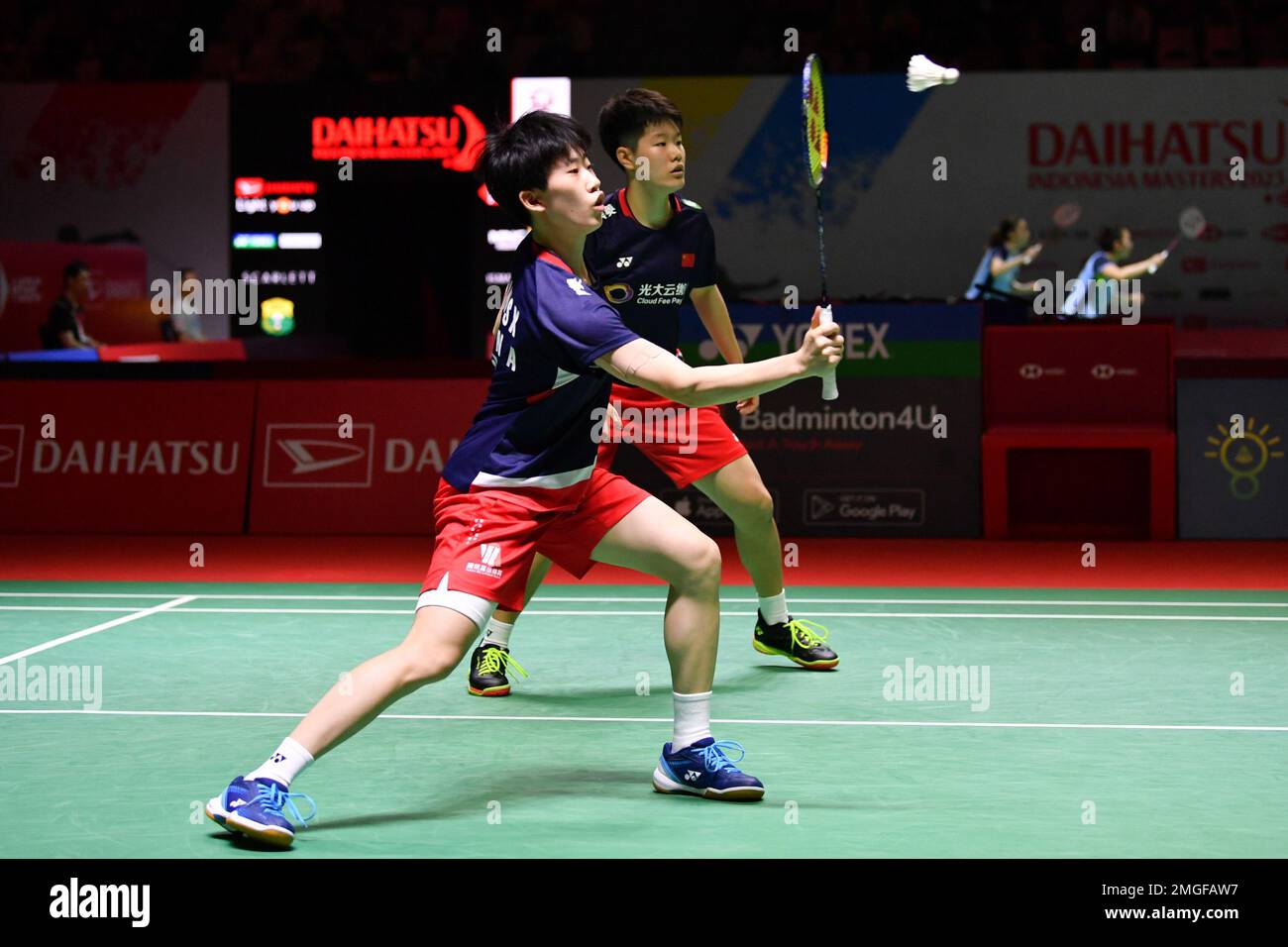 Jakarta, Indonesia. 26th Jan, 2023. Liu Shengshu/Zhang Shuxian (L) of ...