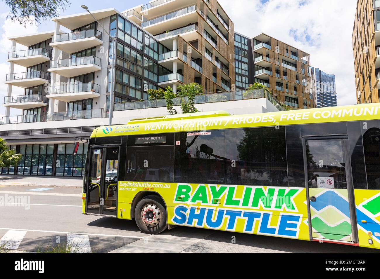 Baylink free community shuttle bus between Rhodes and Wentworth Point ...