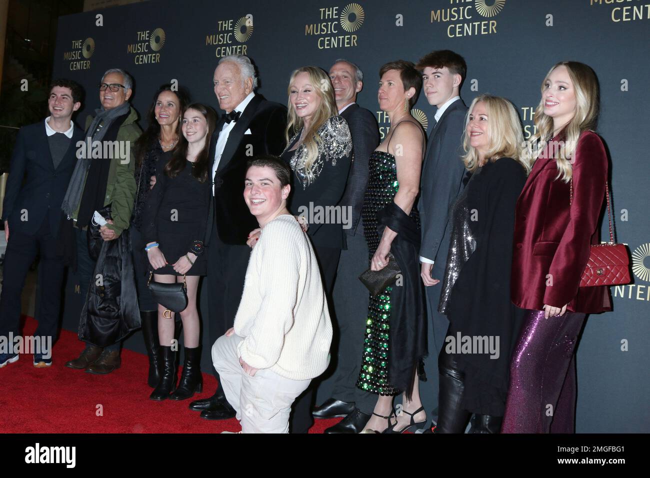 LOS ANGELES - JAN 14: Jerry Moss, family at Music Center Tribute to ...