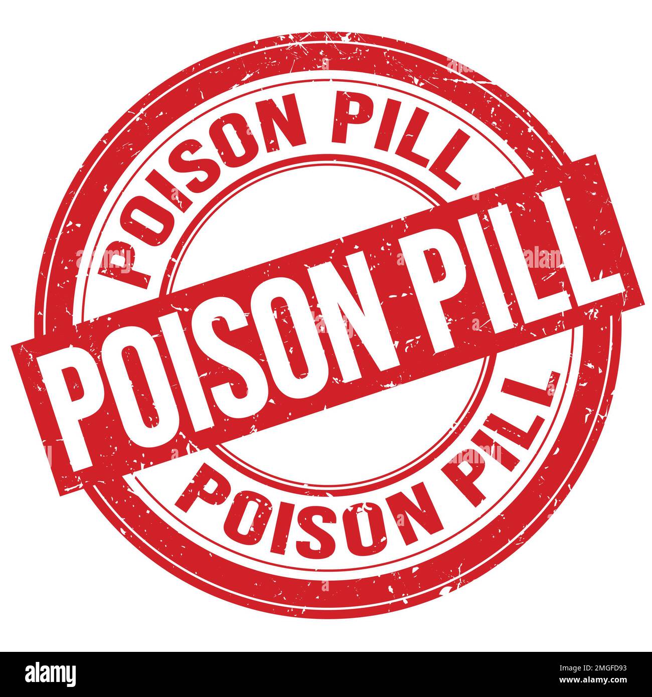 POISON PILL text written on red round grungy stamp sign Stock Photo - Alamy