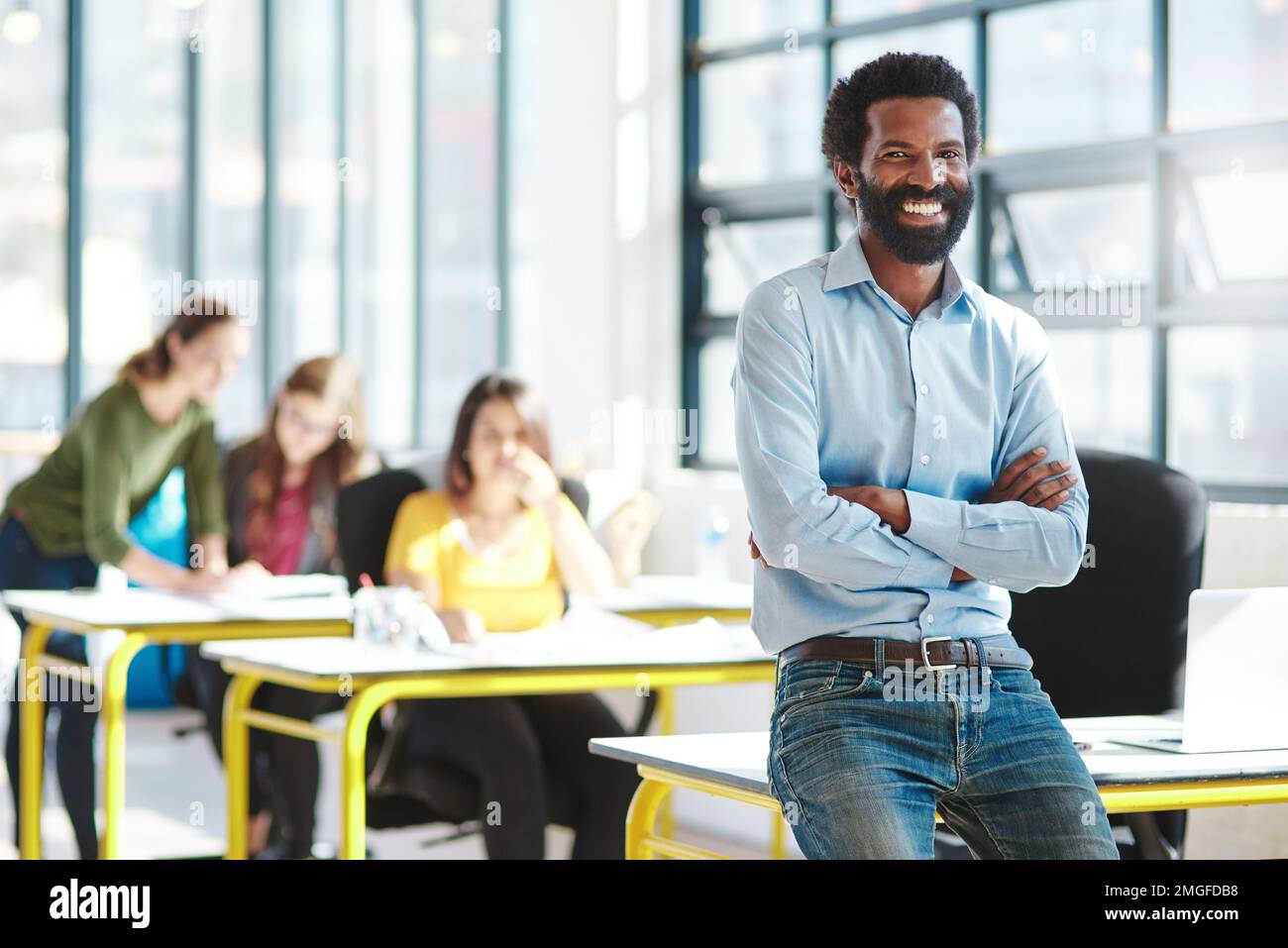 Having the best team behind me makes work easy. Cropped portrait of a ...