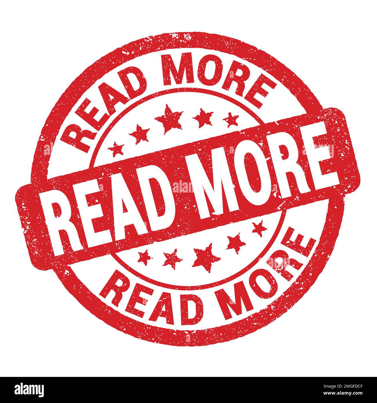 READ MORE text written on red grungy stamp sign Stock Photo - Alamy