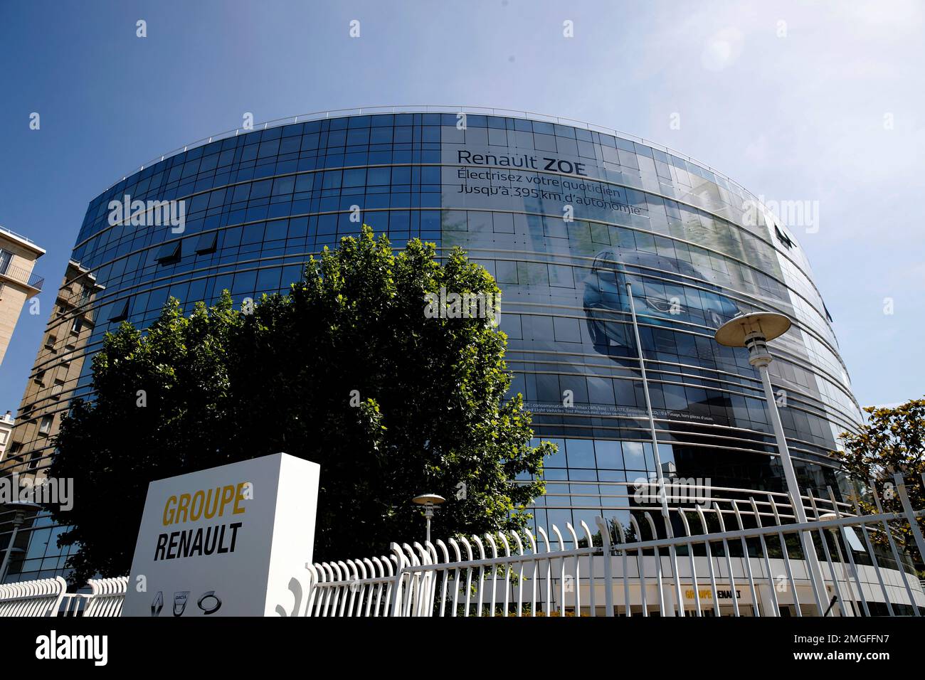The headquarters of French carmaker Renault is pictured in Boulogne ...