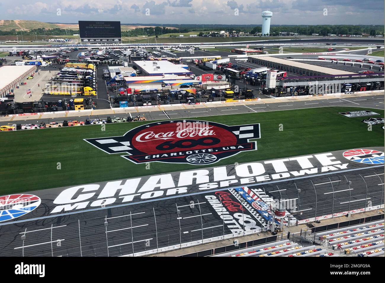 The Charlotte Motor Speedway is seen before the NASCAR Cup Series auto ...