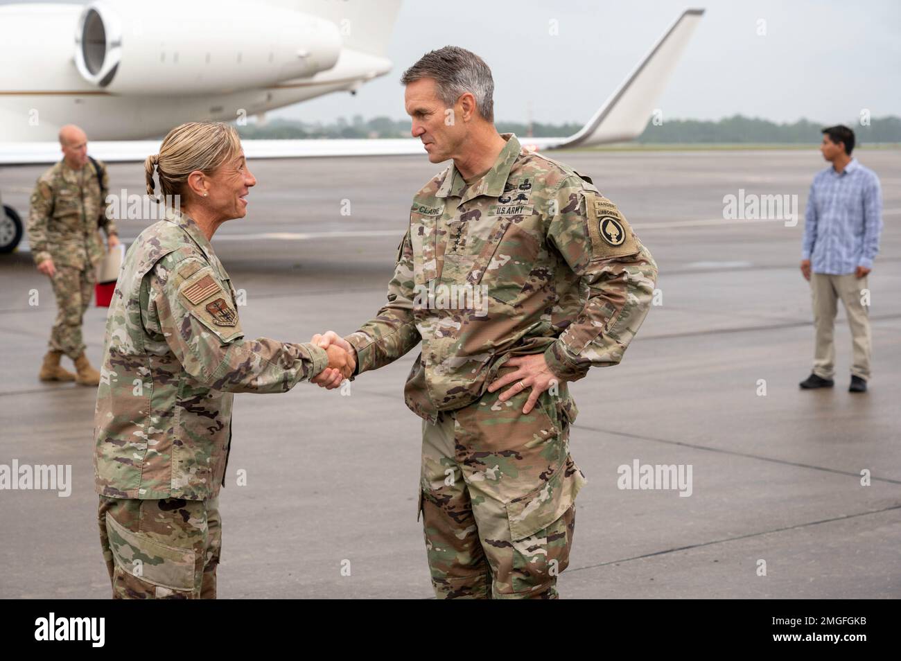 U.S. Army Gen. Richard Clarke visited Hurlburt Field and interacted ...