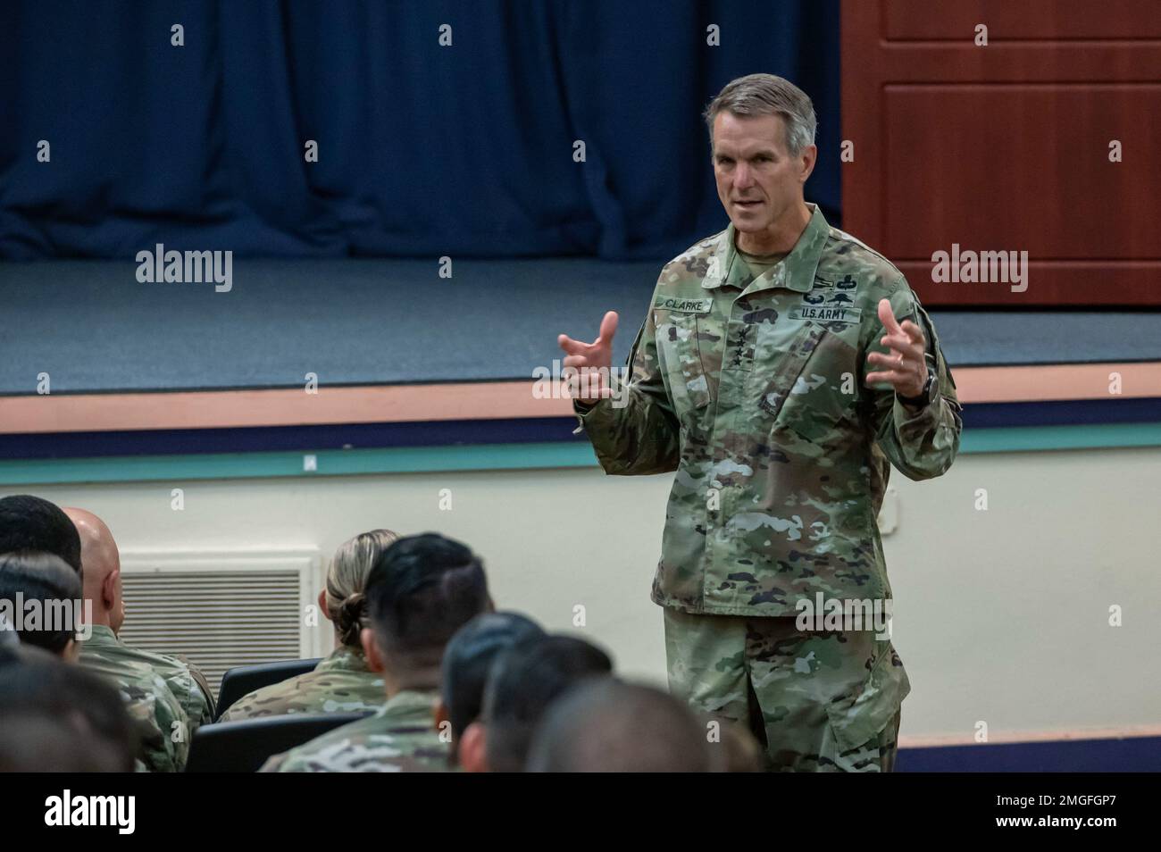U.S. Army Gen. Richard Clarke visited Hurlburt Field and interacted ...