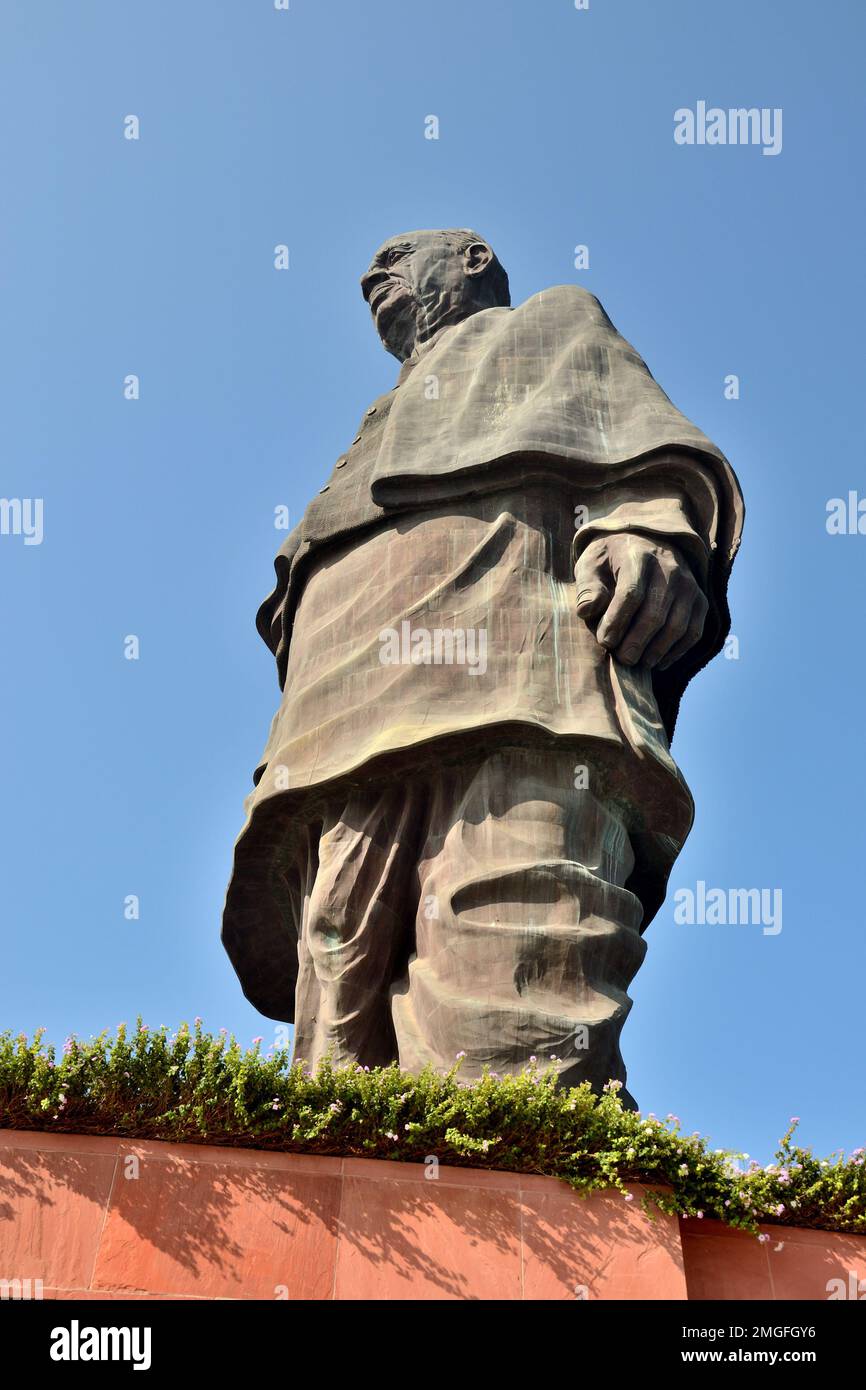 Partial view of Statue Of Unity, colossal statue of Vallabhbhai Patel ...
