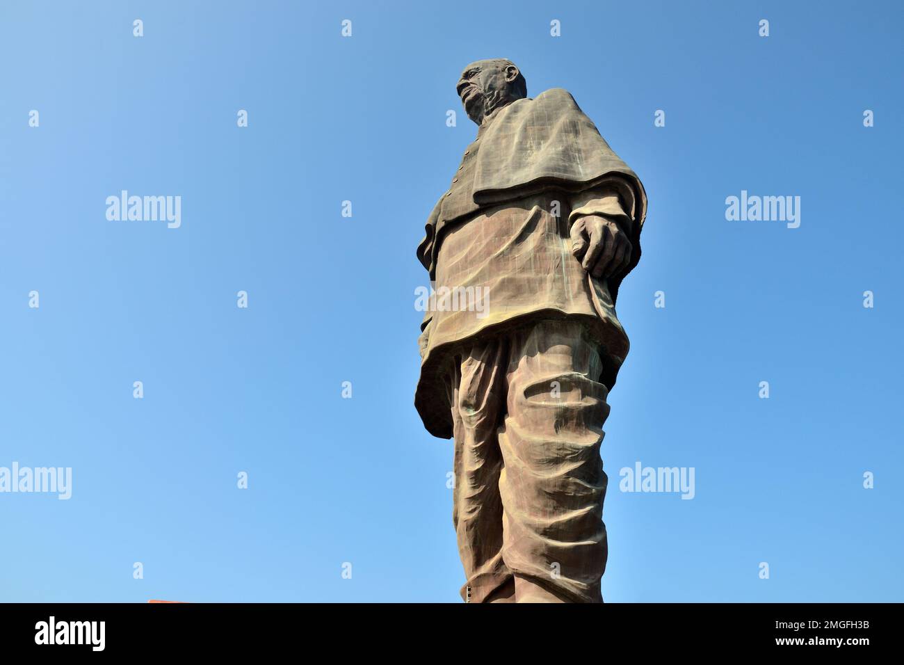 Partial view of Statue Of Unity, colossal statue of Vallabhbhai Patel ...