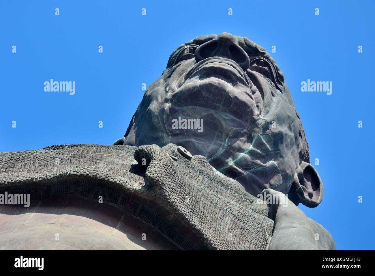 Partial view of Statue Of Unity, colossal statue of Vallabhbhai Patel ...