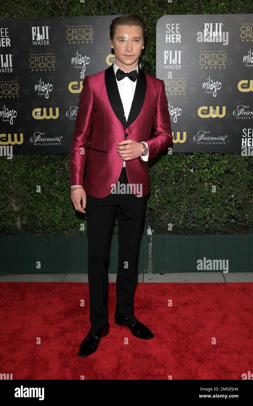 LOS ANGELES - JAN 15: Calum Worthy at 2023 Critics Choice Awards ...