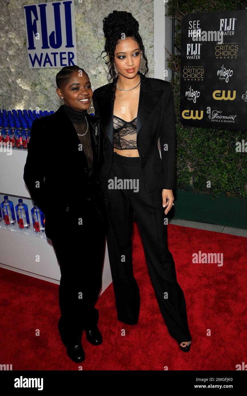 LOS ANGELES - JAN 15: Bre-Z, Samantha Logan at 2023 Critics Choice ...