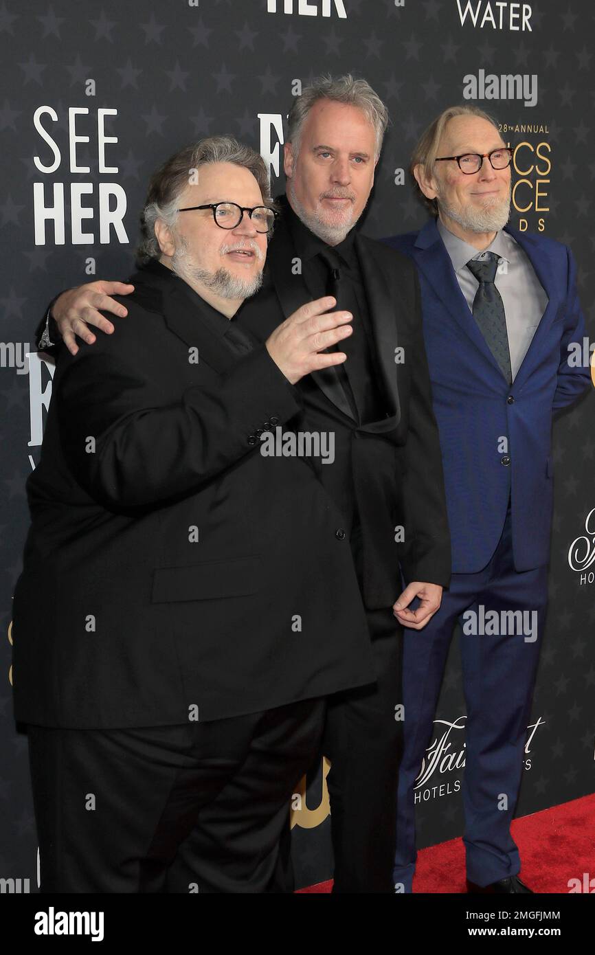 LOS ANGELES - JAN 15: Guillermo del Toro, Mark Gustafson, Henry Selick ...