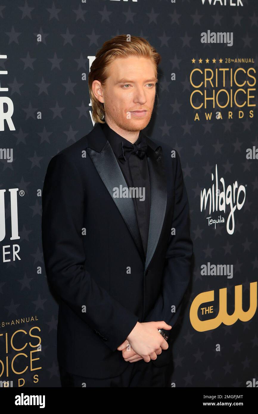LOS ANGELES - JAN 15: Domhnall Gleeson at 2023 Critics Choice Awards ...