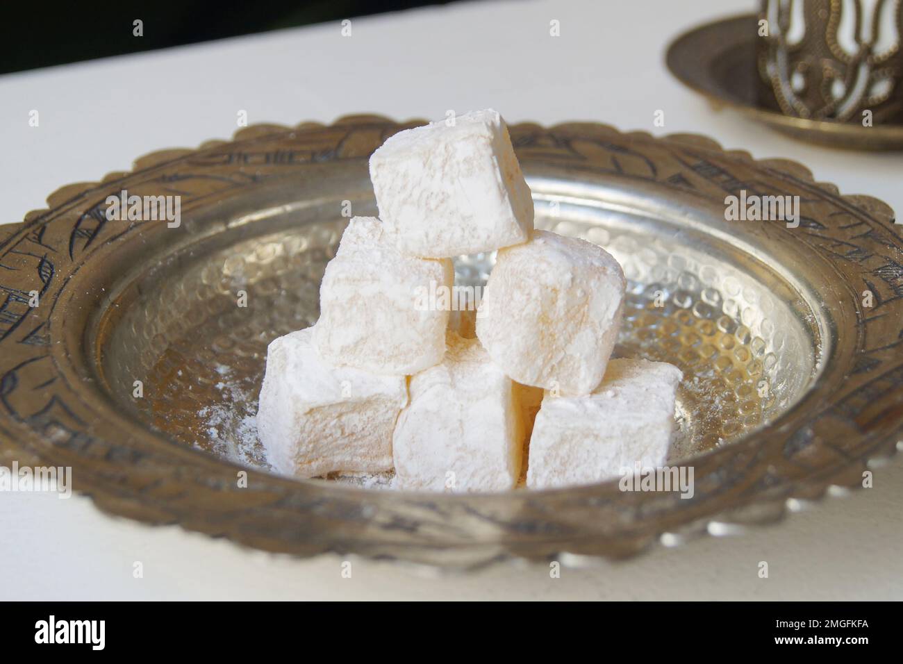 Turkish delight or lokum is a traditional gelatinous sweet, of the soft ...