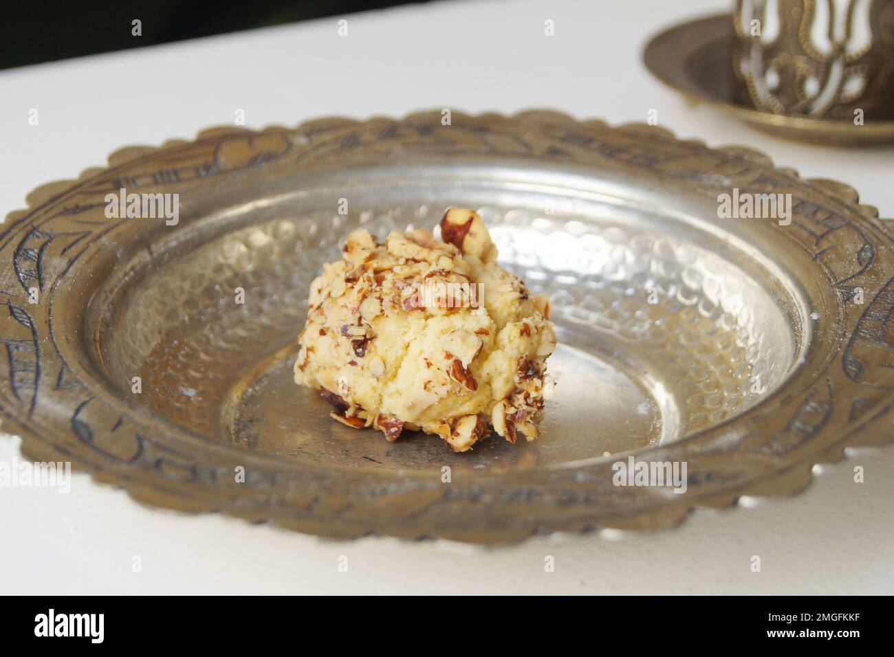 Ghraybeh are super thin shortbread cookies made with ghee, icing sugar ...