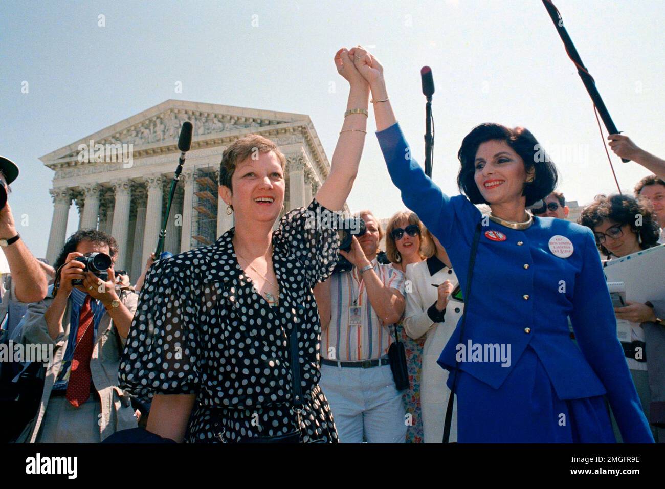 FILE - In this April 26, 1989 file photo, Norma McCorvey, Jane Roe in ...